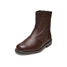 vitaform Hirschleder Stiefeletten in braun | Gr.: 43