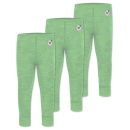 Normani Outdoor Sports 3er Pack Baby Merino Lange Unterhose &bdquo;Tutira" in Gr&uuml;n | Gr.: 56