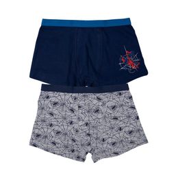 Spiderman 2er Pack Marvel Spider-Man Boxershorts Unterw&auml;sche Unterhose in blau/grau | Gr.: 110/116