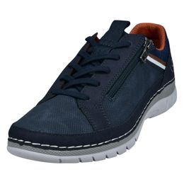 Slip-On Sneaker Bugatti, Herren, Gr. 44, blau (blau used), Lederimitat, Textil, Schuhe, Freizeitschuh, Halbschuh, Slipper mit Kontrast-Rahmennaht