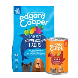 Edgard & Cooper Frischer norwegischer Lachs 12kg + 6x400g Huhn gratis