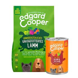 Edgard & Cooper Frisches Weidelamm 12kg + 6x400g Huhn gratis