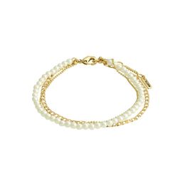 Pilgrim Bracelet 'Baker' female Gold, White size One Size