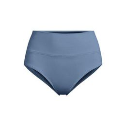 LANDS' END Bikinihose zum Umschlagen, High Waist,, Damen,  Blau, Elasthan/Nylon-Mischung, by Lands' End