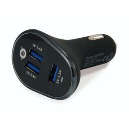 CONCEPTRONIC CARDEN06B 3-Port 31.5W USB-KFZ-Ladeger&auml;t