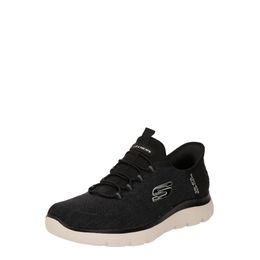 Skechers Slip On 'Summits - Key Pace' Herren Gr&ouml;&szlig;e 42 schwarz / wei&szlig;