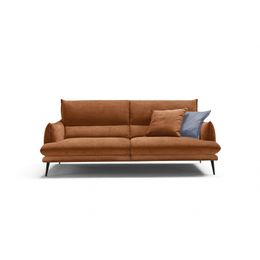2,5-Sitzer Egoitaliano "FUNNY, hochwertiges und aktuelles Design, bequeme R&uuml;ckenlehne", bunt (brick), B:210cm H:90cm T:95cm, 100% Polyester, Sofas, toller Sitzkomfort