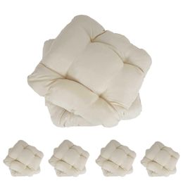Mendler 10er-Set Sitzkissen Dublin, Stuhlkissen Kissen, 41x38x8cm ~ Variantenangebot 37609+37609+37609+37609+37609