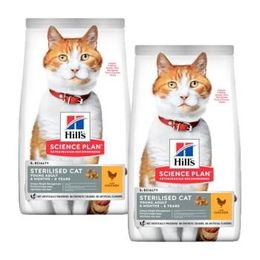 Hill's Hill's Science Plan Trockenfutter Katze, Adult, Sterilised Huhn 2x10 kg