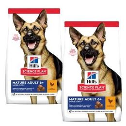 Hill's Hill's Science Plan Trockenfutter Hund, Mature Adult 6+, Large Breed, mit Huhn 2x14 kg