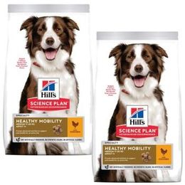 Hill's Hill's Science Plan Trockenfutter Hund, Adult, Medium, Healthy Mobility, mit Huhn 2x14 kg