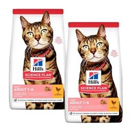 Hill's Hill's Science Plan Trockenfutter Katze, Adult, Light, Huhn 2x10 kg