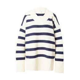 Warehouse Pullover Damen Gr&ouml;&szlig;e M ecru / navy