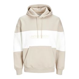 Jack & Jones Jack & Jones Sweatshirt 'JJELegacy' Herren Gr&ouml;&szlig;e XXL beige / wei&szlig;
