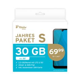 Tchibo - Jahrespaket S mit 30 GB inkl. SIM-Karte