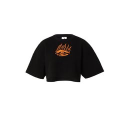 VIERVIER Sweatshirt 'Lina' Damen Gr&ouml;&szlig;e S orange / schwarz