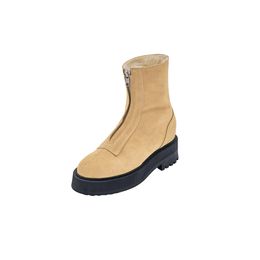 EDITED Stiefelette 'Zuleika' Damen Gr&ouml;&szlig;e 38 camel Winterschuhe