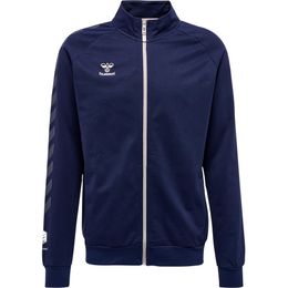 Hummel Sportsweatjacke 'Move Grid' Herren Gr&ouml;&szlig;e M navy / wei&szlig;
