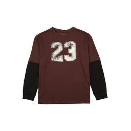 Jordan Shirt 'BRKLN FLC' Jungen Gr&ouml;&szlig;e 152/158 braun / schwarz / wei&szlig;