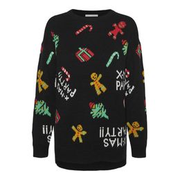 V&eacute;ro Moda Vero Moda Pullover 'VMXMASPARTY ' Damen Gr&ouml;&szlig;e L mischfarben / schwarz