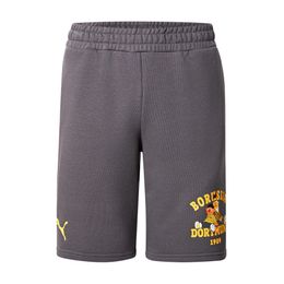 Puma Sportshorts 'BVB x Sesame Street' Herren Gr&ouml;&szlig;e L gelb / dunkelgrau / orange / wei&szlig;