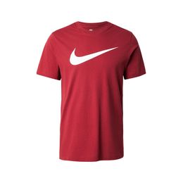 Nike Sportswear T-Shirt 'Swoosh' Herren Gr&ouml;&szlig;e XL rot / wei&szlig;