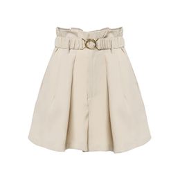 Influencer Pleated Pants female Beige size S