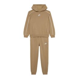 Nike Sportswear Jogginganzug 'CLUB FLC' Jungen Gr&ouml;&szlig;e 122/128 dunkelbeige