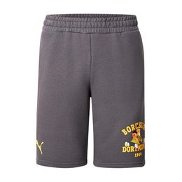 Puma Sportshorts 'BVB x Sesame Street' Herren Gr&ouml;&szlig;e S gelb / dunkelgrau / orange / wei&szlig;