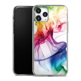 DeinDesign iPhone 11 Pro Handy Slim Case Silikon Handyh&uuml;lle transparent H&uuml;lle extra d&uuml;nn Colour Water Rainbow Silikon Slim Case