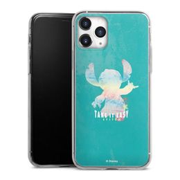 DeinDesign iPhone 11 Pro Handy Slim Case Silikon Handyh&uuml;lle transparent H&uuml;lle extra d&uuml;nn Official Licensed Product Disney Lilo & Stitch Silikon Slim Case