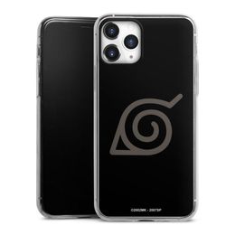 DeinDesign iPhone 11 Pro Handy Slim Case Silikon Handyh&uuml;lle transparent H&uuml;lle extra d&uuml;nn Konoha Naruto Shippuden Logo Silikon Slim Case