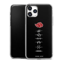 DeinDesign iPhone 11 Pro Handy Slim Case Silikon Handyh&uuml;lle transparent H&uuml;lle extra d&uuml;nn Official Licensed Product Naruto Shippuden Akatsuki Silikon Slim Case