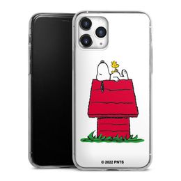 DeinDesign iPhone 11 Pro Handy Slim Case Silikon Handyh&uuml;lle transparent H&uuml;lle extra d&uuml;nn Snoopy Peanuts Official Licensed Product Silikon Slim Case