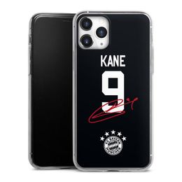DeinDesign iPhone 11 Pro Handy Slim Case Silikon Handyh&uuml;lle transparent H&uuml;lle extra d&uuml;nn Jersey Harry Kane Fc Bayern M&uuml;nchen Silikon Slim Case