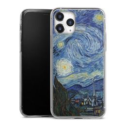 DeinDesign iPhone 11 Pro Handy Slim Case Silikon Handyh&uuml;lle transparent H&uuml;lle extra d&uuml;nn The Starry Night Kunst Silikon Slim Case