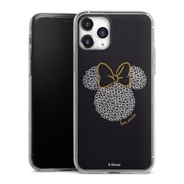 DeinDesign iPhone 11 Pro Handy Slim Case Silikon Handyh&uuml;lle transparent H&uuml;lle extra d&uuml;nn Minnie Mouse Muster Disney Silikon Slim Case