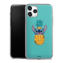 DeinDesign iPhone 11 Pro Handy Slim Case Silikon Handyh&uuml;lle transparent H&uuml;lle extra d&uuml;nn Pineapple Lilo & Stitch Disney Silikon Slim Case