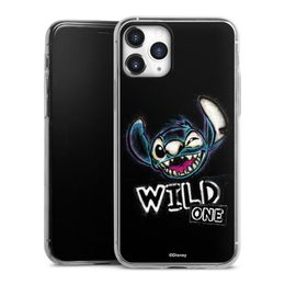 DeinDesign iPhone 11 Pro Handy Slim Case Silikon Handyh&uuml;lle transparent H&uuml;lle extra d&uuml;nn Official Licensed Product Disney Lilo & Stitch Silikon Slim Case