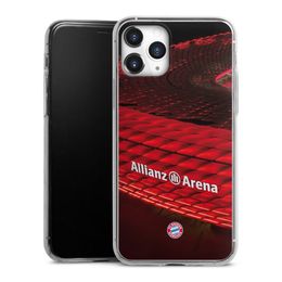 DeinDesign iPhone 11 Pro Handy Slim Case Silikon Handyh&uuml;lle transparent H&uuml;lle extra d&uuml;nn Stadium Fc Bayern M&uuml;nchen Fcb Silikon Slim Case