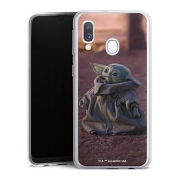 DeinDesign Galaxy A40 Handy Silikon H&uuml;lle Case transparent Handyh&uuml;lle The Child Star Wars Baby Yoda Silikon Case