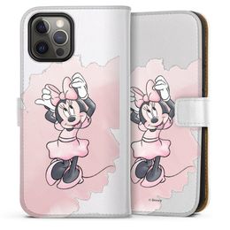 DeinDesign iPhone 12 Pro Max Handy Klapph&uuml;lle Handyh&uuml;lle aus Kunst Leder wei&szlig; Flip Case Motiv Ohne Hintergrund Disney Sideflip mit Lasche