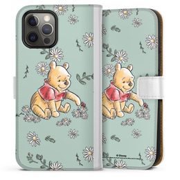 DeinDesign iPhone 12 Pro Max Handy Klapph&uuml;lle Handyh&uuml;lle aus Kunst Leder wei&szlig; Flip Case Official Licensed Product Disney Winnie The Pooh Sideflip mit Lasche
