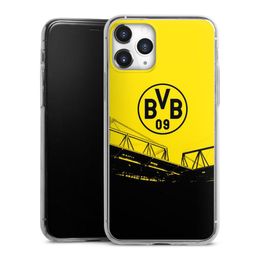 DeinDesign iPhone 11 Pro Handy Slim Case Silikon Handyh&uuml;lle transparent H&uuml;lle extra d&uuml;nn Bvb Merchandise Borussia Dortmund Silikon Slim Case