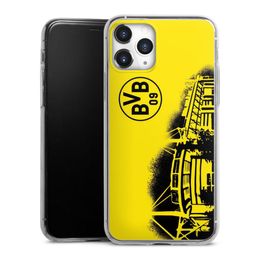 DeinDesign iPhone 11 Pro Handy Slim Case Silikon Handyh&uuml;lle transparent H&uuml;lle extra d&uuml;nn Stadium Bvb Borussia Dortmund Silikon Slim Case