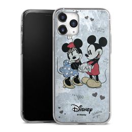 DeinDesign iPhone 11 Pro Handy Slim Case Silikon Handyh&uuml;lle transparent H&uuml;lle extra d&uuml;nn Vintage Disney Silikon Slim Case