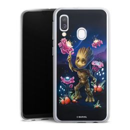 DeinDesign Galaxy A40 Handy Silikon H&uuml;lle Case transparent Handyh&uuml;lle Baby Groot Marvel Guardians Of The Galaxy Silikon Case