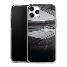 DeinDesign iPhone 11 Pro Handy Slim Case Silikon Handyh&uuml;lle transparent H&uuml;lle extra d&uuml;nn Fc Bayern M&uuml;nchen Fcb Stadium Silikon Slim Case