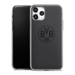 DeinDesign iPhone 11 Pro Handy Slim Case Silikon Handyh&uuml;lle transparent H&uuml;lle extra d&uuml;nn Borussia Dortmund Logo Bvb Silikon Slim Case