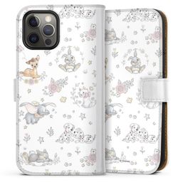 DeinDesign iPhone 12 Pro Max Handy Klapph&uuml;lle Handyh&uuml;lle aus Kunst Leder wei&szlig; Flip Case Disney Dumbo Bambi Sideflip mit Lasche